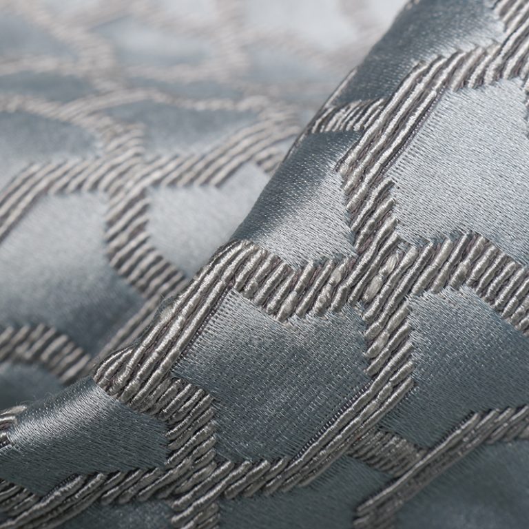 Maud Textured Pattern Fabric, Hint of Mint - Tackler London