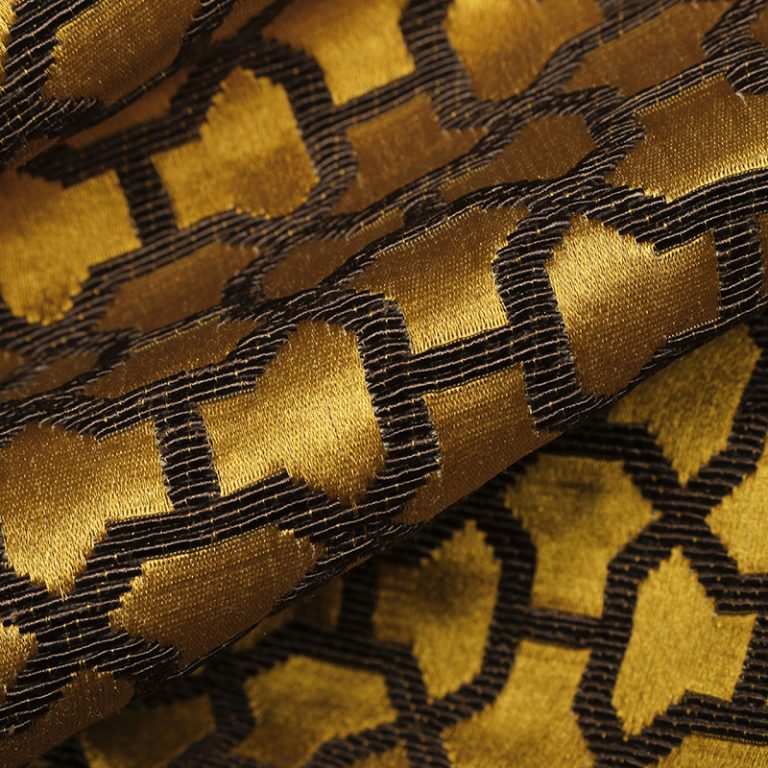 Maud Textured Pattern Fabric, Honeycomb - Tackler London
